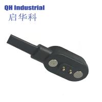 China 2Pin Mini SMT Pogo Pin Connector for USB TV Box 1A 12V Gold Plated for sale