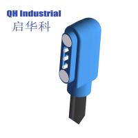 China 3 Pin Magnetic Pogo Pin Connector 12V 3A High Current for Electronic Devices for sale