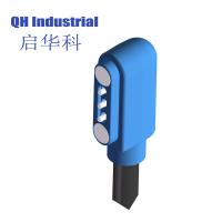 China 3 Pin Magnetic Pogo Pin Connector 12V 3A High Current for Electronic Devices for sale
