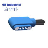 China 3 Pin Magnetic Pogo Pin Connector 12V 3A High Current for Electronic Devices for sale