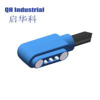 China 3 Pin Magnetic Pogo Pin Connector 12V 3A High Current for Electronic Devices for sale