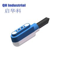 China 3Pin Customized Magnetic Pogo Pin Connector 2A 12V for PCB Breakaway Power Charger for sale