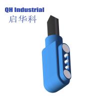 China 3Pin Magnetic Pogo Pin Connector 1A 12V Male Female Charger Cable for Apple Devices for sale