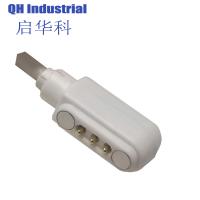China 3Pin 3A Magnetic Pogo Pin Power Connector with Cable for Laptop 5Pin Double Head for sale