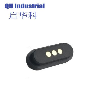 China Magnetic Pogo Pin Connector 3Pin Waterproof USB Battery Charging Cable 5A for sale