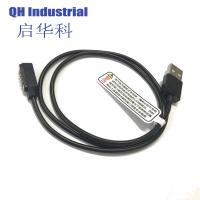 China 4 Pin 2.54mm Pitch Magnetic Pogo Pin Connector Brass Spring Loaded 12V 3A Battery Connector for sale