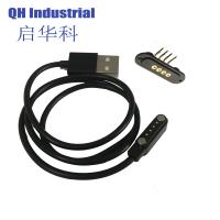 China 4 Pin 2.54mm Pitch Double Row Pogo Pin Connector Gold Plated 3U for GPS RF Applications for sale