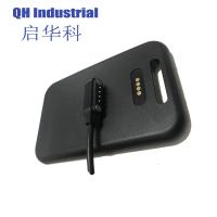 China 4 Pin 2.54mm Pitch Magnetic Pogo Pin Connector Female Spring Loaded 12V 3A for Charging for sale