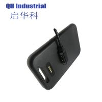 China 4 Pin 2.54mm Pitch Magnetic Pogo Pin Connector Female Spring Loaded 12V 3A for Charging for sale
