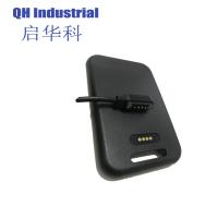 China 4 Pin 2.54mm Pitch Magnetic Pogo Pin Connector Female Spring Loaded 12V 3A for Charging for sale