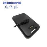 China 4 Pin 2.54mm Pitch Magnetic Pogo Pin Connector Female Spring Loaded 12V 3A for Charging for sale