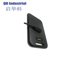 China 4 Pin 2.54mm Pitch Magnetic Pogo Pin Connector Female Spring Loaded 12V 3A for Charging for sale