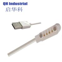 China 4 Pin 2.54mm Pitch Magnetic Pogo Pin Connector 12V 3A for Game Player for sale