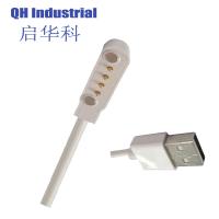China 4 Pin 2.54mm Pitch Magnetic Pogo Pin Connector 12V 3A for Game Player for sale
