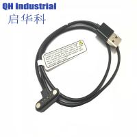 China 4Pin 2.5mm Pitch 90 Degree Bend Pogo Pin Connector Gold Plated 3U Customized USB Magnetic Spring Loaded for sale