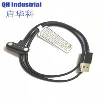 China 4Pin 2.5mm Pitch 90 Degree Bend Pogo Pin Connector Gold Plated 3U Customized USB Magnetic Spring Loaded for sale