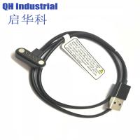 China 4Pin 2.5mm Pitch 90 Degree Bend Pogo Pin Connector Gold Plated 3U Customized USB Magnetic Spring Loaded for sale
