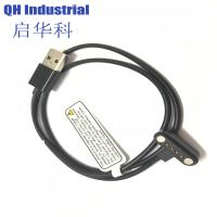 China 4Pin 2.5mm Pitch 90 Degree Bend Pogo Pin Connector Gold Plated 3U Customized USB Magnetic Spring Loaded for sale