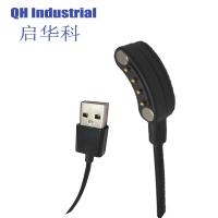 China 4 Pin Magnetic Pogo Pin Connector 12V 3A Gold Plated Double End Pin Power Connector for sale