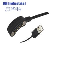 China 4 Pin Magnetic Pogo Pin Connector 12V 3A Gold Plated Double End Pin Power Connector for sale