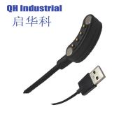 China 4 Pin Magnetic Pogo Pin Connector 12V 3A Gold Plated Double End Pin Power Connector for sale