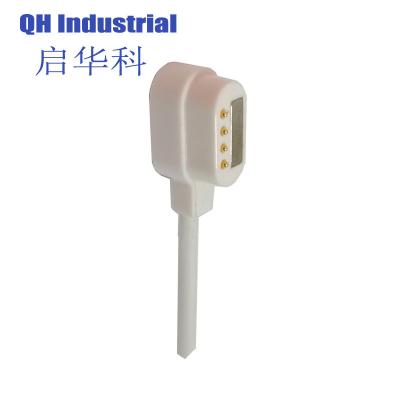 China 4 Pin Magnetic Pogo Pin Connector 12V 3A Spring Loaded Charging Connector for Smart Devices for sale