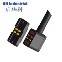 China 4 Pin Magnetic Pogo Pin Connector 12V 3A Spring Loaded Amphenol Compatible Male Connector for sale
