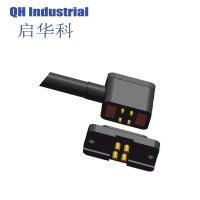 China 4 Pin Magnetic Pogo Pin Connector 12V 3A Spring Loaded Amphenol Compatible Male Connector for sale