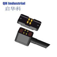 China 4 Pin Magnetic Pogo Pin Connector 12V 3A Spring Loaded Amphenol Compatible Male Connector for sale