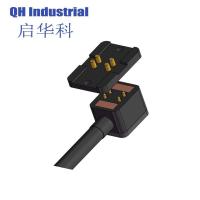 China 4Pin Magnetic Pogo Pin Connector 12V 3A Gold Plated Brass for Smart Wearable Devices for sale