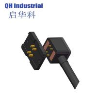 China 4 Pin Magnetic Pogo Pin Connector 12V 3A for Smart Wearable and Healthcare Devices for sale