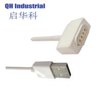 China 4Pin United Emirates Intercom Connector Magnetic Usb Connector Spring Loaded Pogo Pin Connector for sale