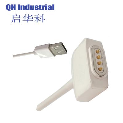 China 4Pin Magnetic Pogo Pin Connector 12V 3A for Smart Watch Charging Cable for sale