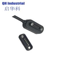 China 4Pin Magnetic Pogo Pin Connector 12V 3A Gold Plated Brass for Smart Devices for sale