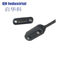 China 4Pin Magnetic Pogo Pin Connector 12V 3A Gold Plated Brass for Smart Devices for sale