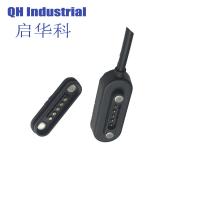 China 4Pin Magnetic Pogo Pin Connector 12V 3A Gold Plated Brass for Smart Devices for sale