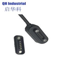 China 4Pin Magnetic Pogo Pin Connector 12V 3A Gold Plated Brass for Smart Devices for sale
