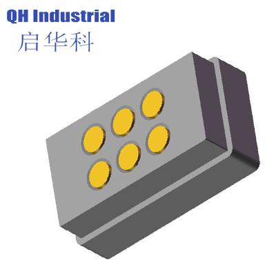 China 6 Pin Magnetic Spring Loaded Connector Adapter for Israel Power Applications for sale