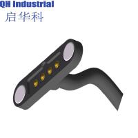 China 4 Pin Magnetic Pogo Pin Connector 1A 12V Spring Loaded for Smart Devices for sale