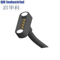 China 4Pin Magnetic Pogo Pin Connector 12V 3A for Telecom Ukraine Spring Loaded for sale