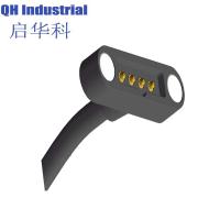 China 4Pin Magnetic Pogo Pin Connector 12V 3A for Telecom Ukraine Spring Loaded for sale