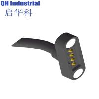 China 4Pin Magnetic Pogo Pin Connector 12V 3A for Telecom Ukraine Spring Loaded for sale