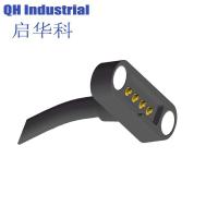 China 4Pin Magnetic Pogo Pin Connector 12V 3A for Telecom Ukraine Spring Loaded for sale