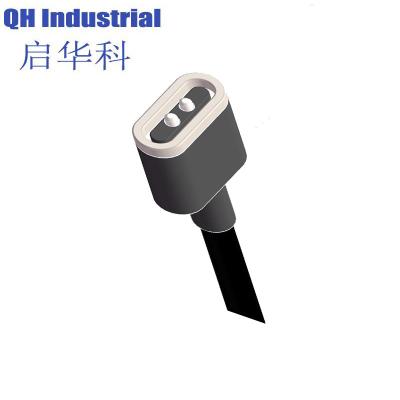 China 4Pin Magnetic Pogo Pin Connector 12V 3A Spring Loaded Charging Cable for Mobile Phone for sale