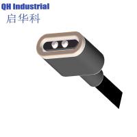 China 4 Pin Magnetic Pogo Pin Connector 1A 3A 12V Spring Loaded for USB Charging for sale
