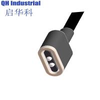 China 4 Pin Magnetic Pogo Pin Connector 1A 3A 12V Spring Loaded for USB Charging for sale