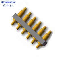China 6Pin Magnetic Spring Loaded Pogo Pin Connector 1A-10A 12V for Charger PCB for sale