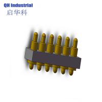 China 6Pin Magnetic Spring Loaded Pogo Pin Connector 1A-10A 12V for PCB Power Charging for sale