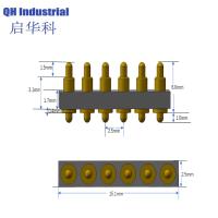 China 6Pin Magnetic Spring Loaded Pogo Pin Connector 1A-10A 12V for PCB Power Charging for sale