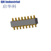 China 8Pin Bulgaria Telecom Magnetic Pogo Pin Connector Gold Plated 1A-10A 12V SMT for sale